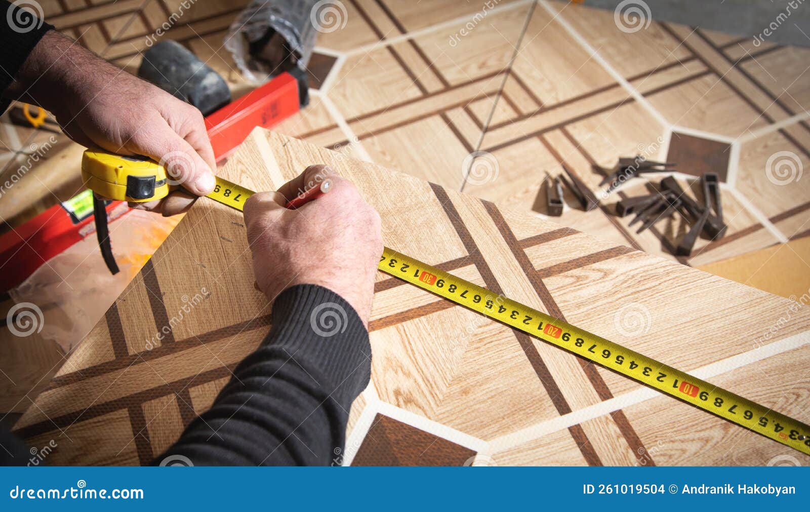 Marking Of Ceramic Tiles Stock Image | CartoonDealer.com #59183905