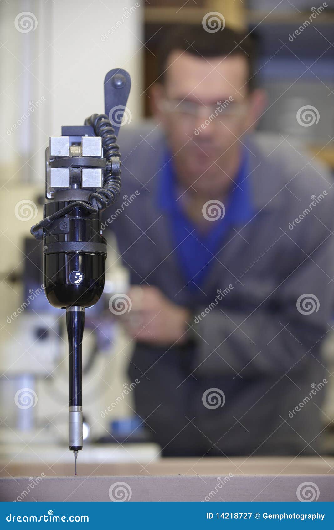 The Touch Probe Attach On The CNC Milling Machine For Finding The ...