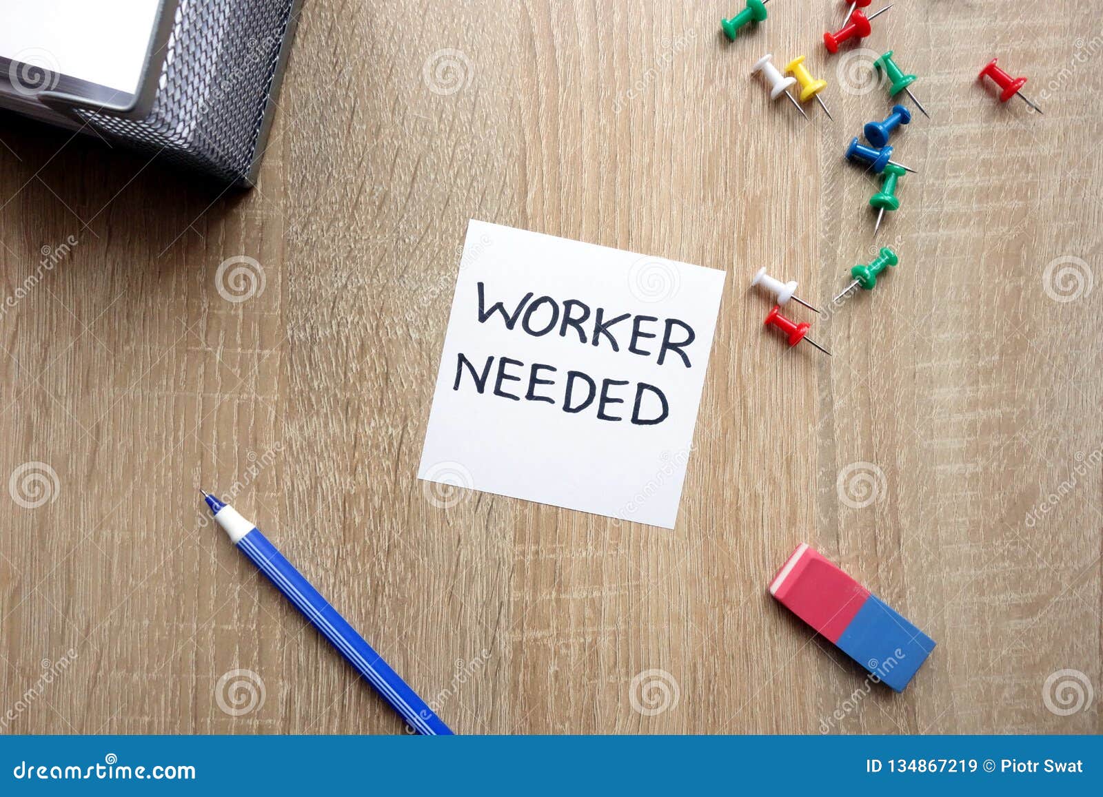 Worker needed concept stock image. Image of employment - 134867219