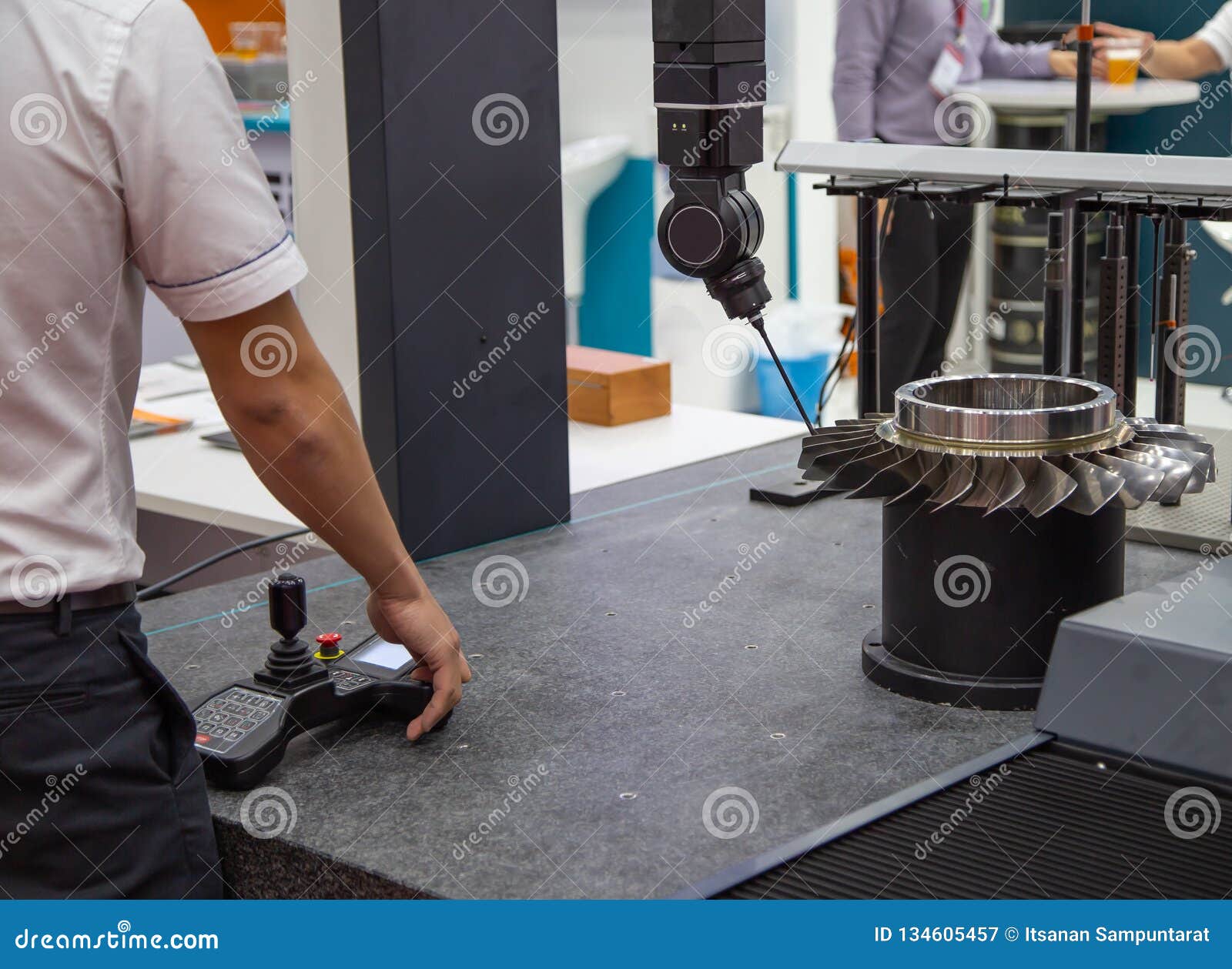Industrial Professional Operate CMM Machine Stock Image - Image of ...