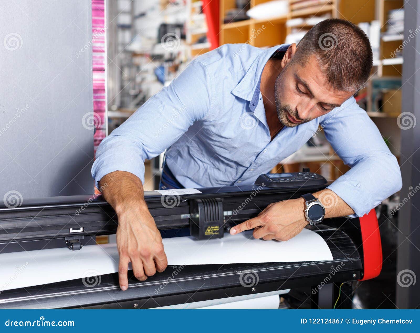 Worker Paper Print Work Place Stock Image - Image of protect, design ...