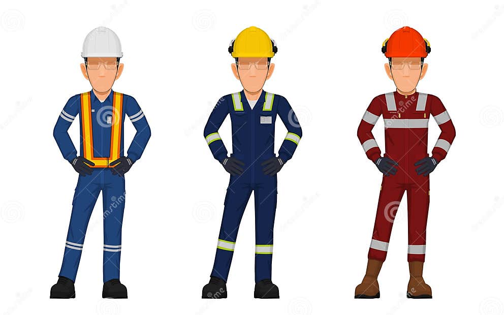 Worker is in the Position of Akimbo Stock Vector - Illustration of ...