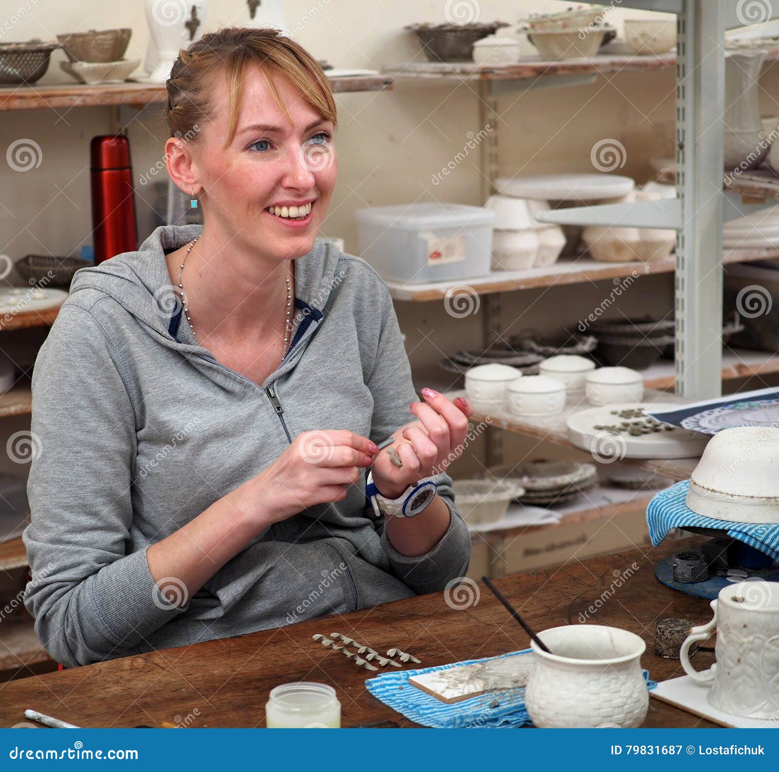 Worker at Pottery in Northern Ireland Editorial Photography - Image of ...