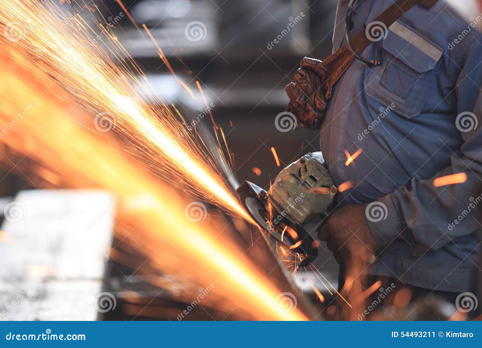 Worker Preparation Raw Materialby Hand Grinding Machine Stock Image ...