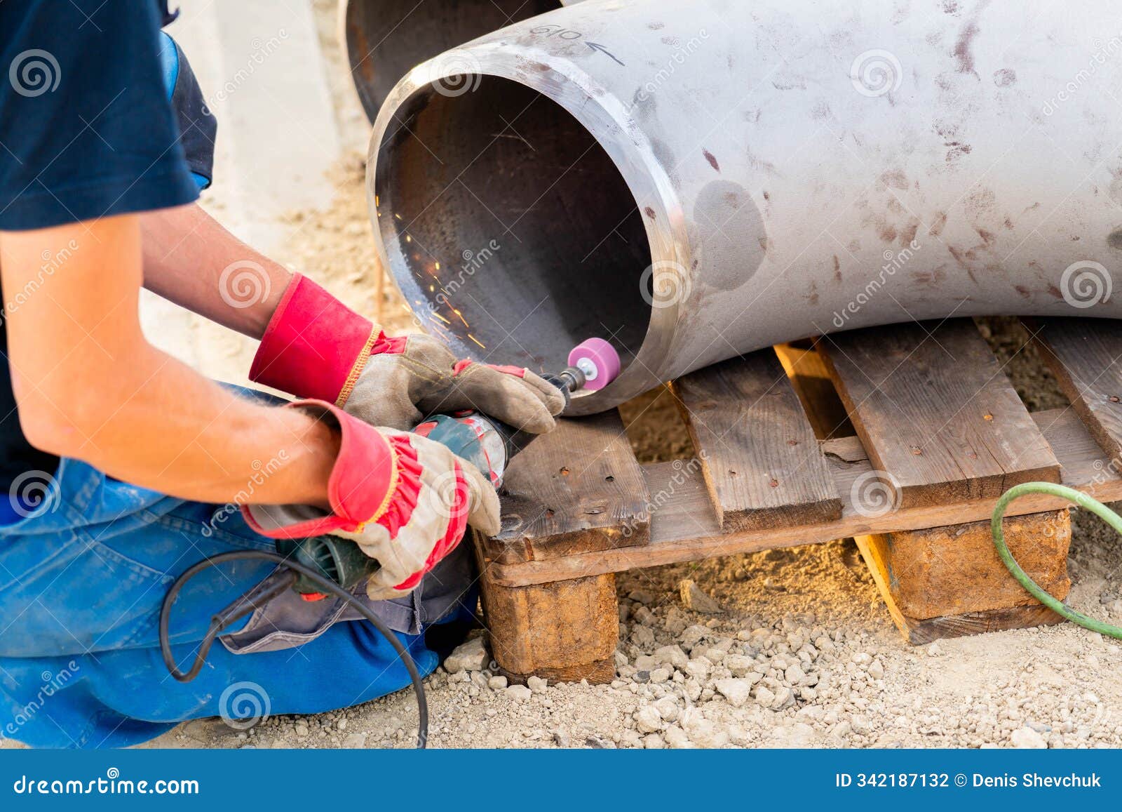 Weld Joint Welded By MAG Method. Connecting Steel Using Welding Methods ...