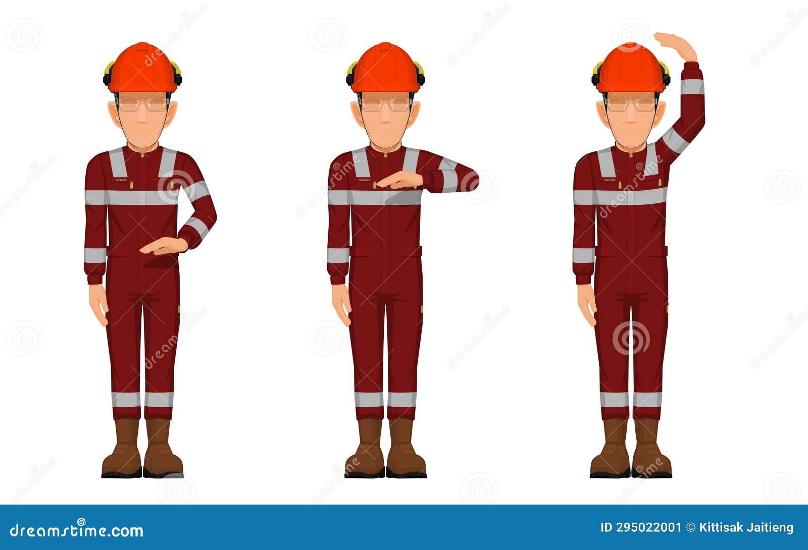 Worker is Presenting High,average,low Stock Illustration - Illustration ...