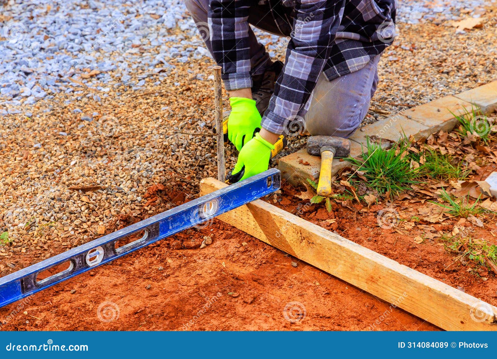 Timber Formwork With Metal Reinforcement For Pouring Concrete And ...