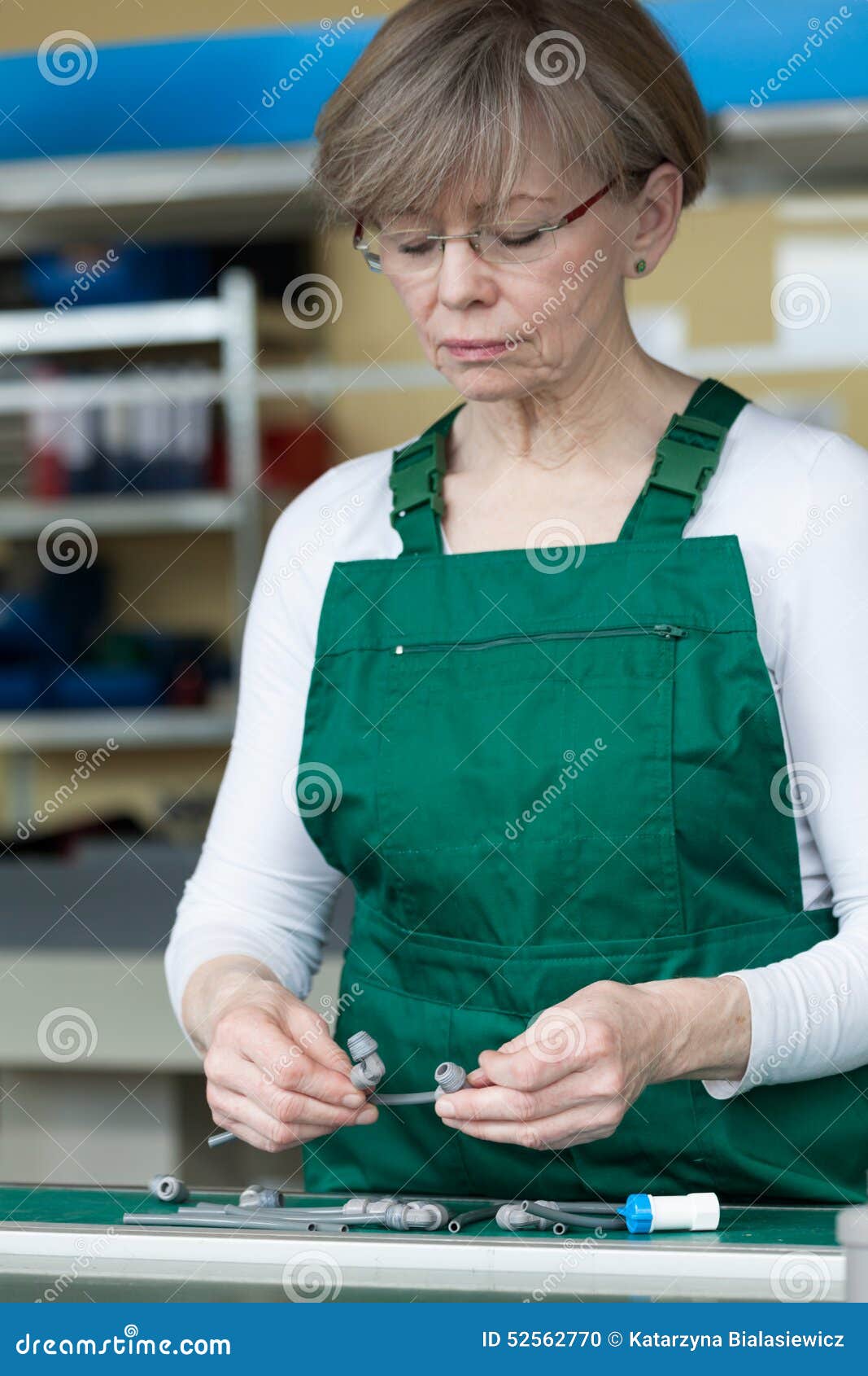 Worker on the Production Line Stock Photo - Image of plant, line: 52562770