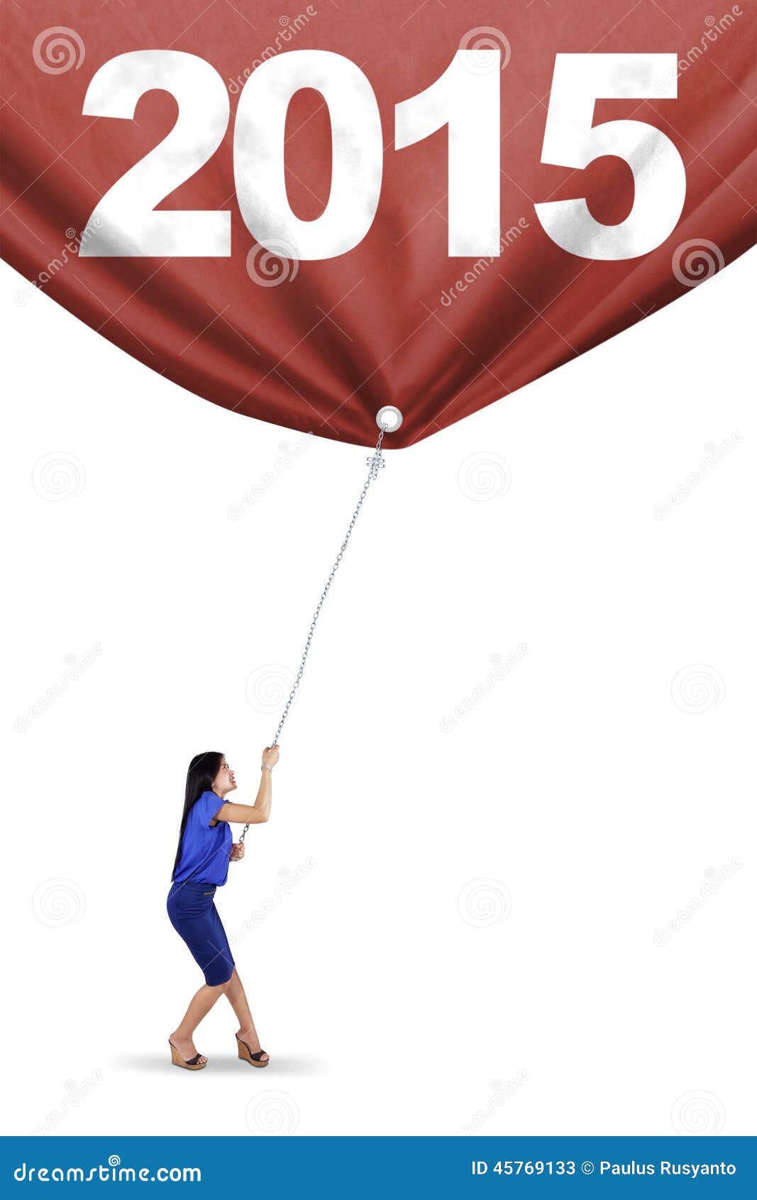 Worker pulling number 2015 stock image. Image of manager - 45769133