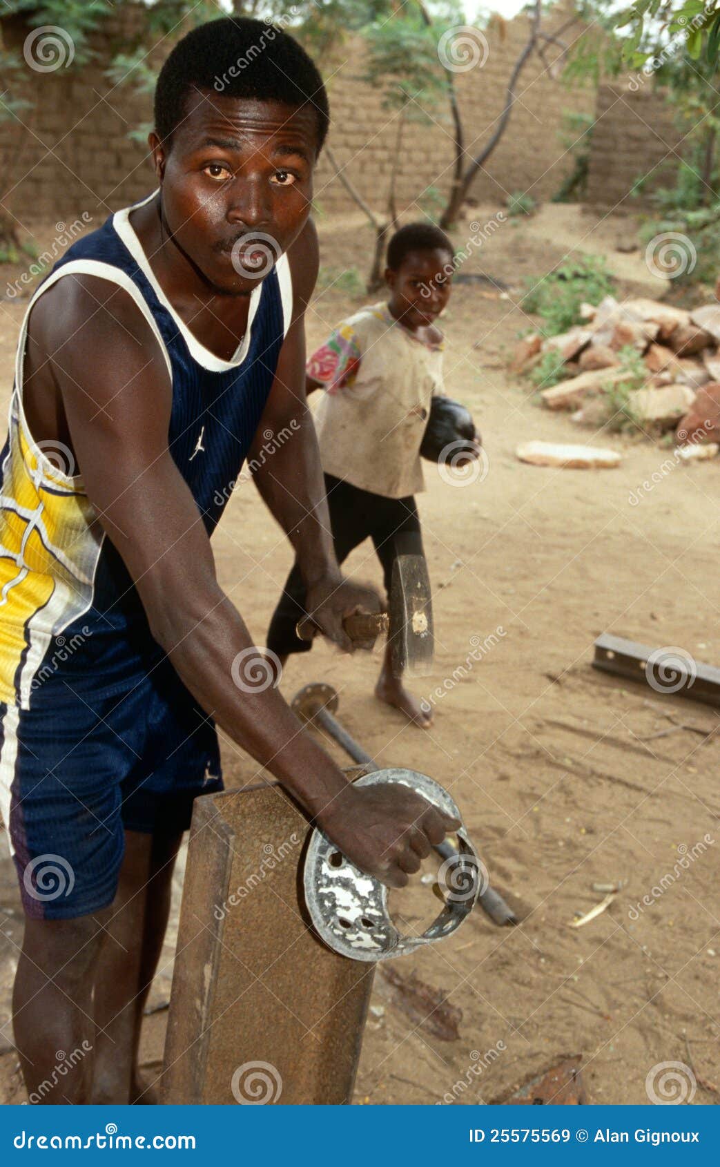 A worker in Rwanda. editorial stock image. Image of local - 25575569