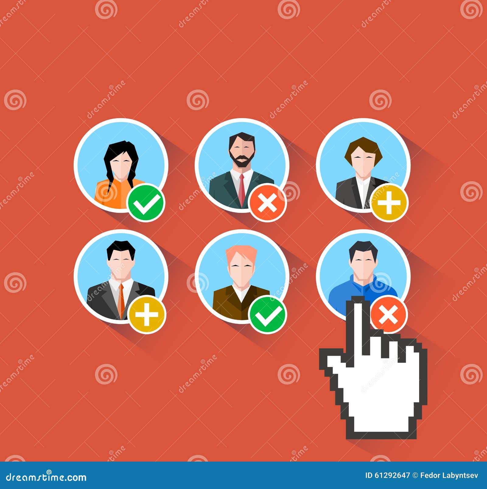 Worker S Choice. Work in Team Stock Vector - Illustration of chosen ...