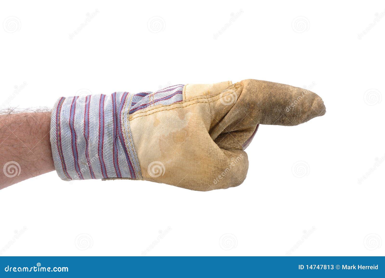 Worker S Hand Pointing To the Right Stock Image - Image of right, hand ...