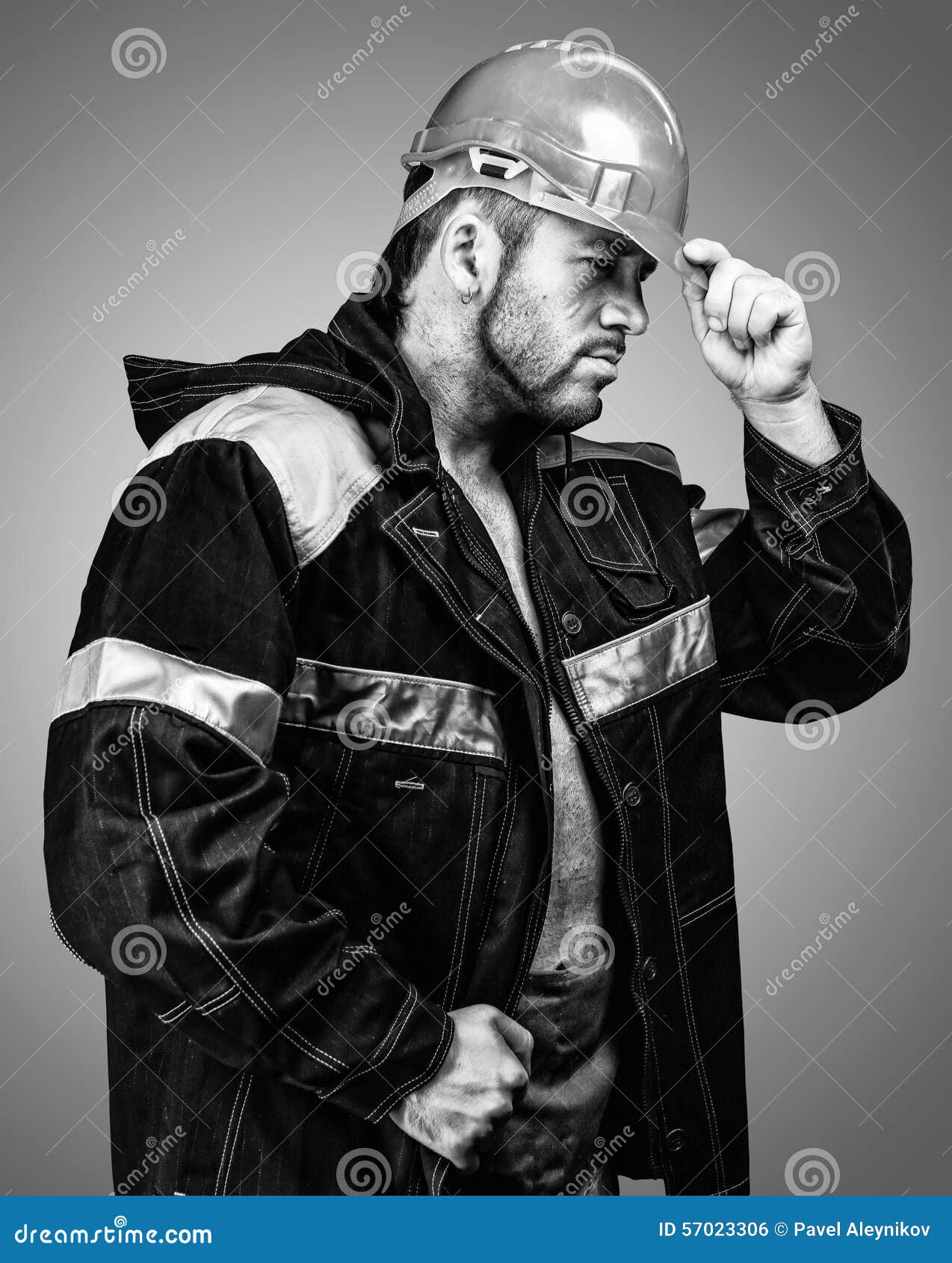 Worker s vintage portrait stock photo. Image of construction - 57023306