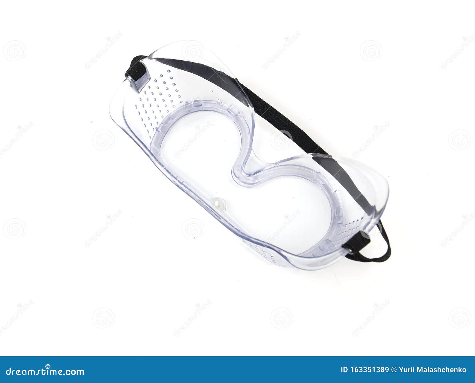 Worker Safety Glasses on a White Background Stock Image - Image of ...