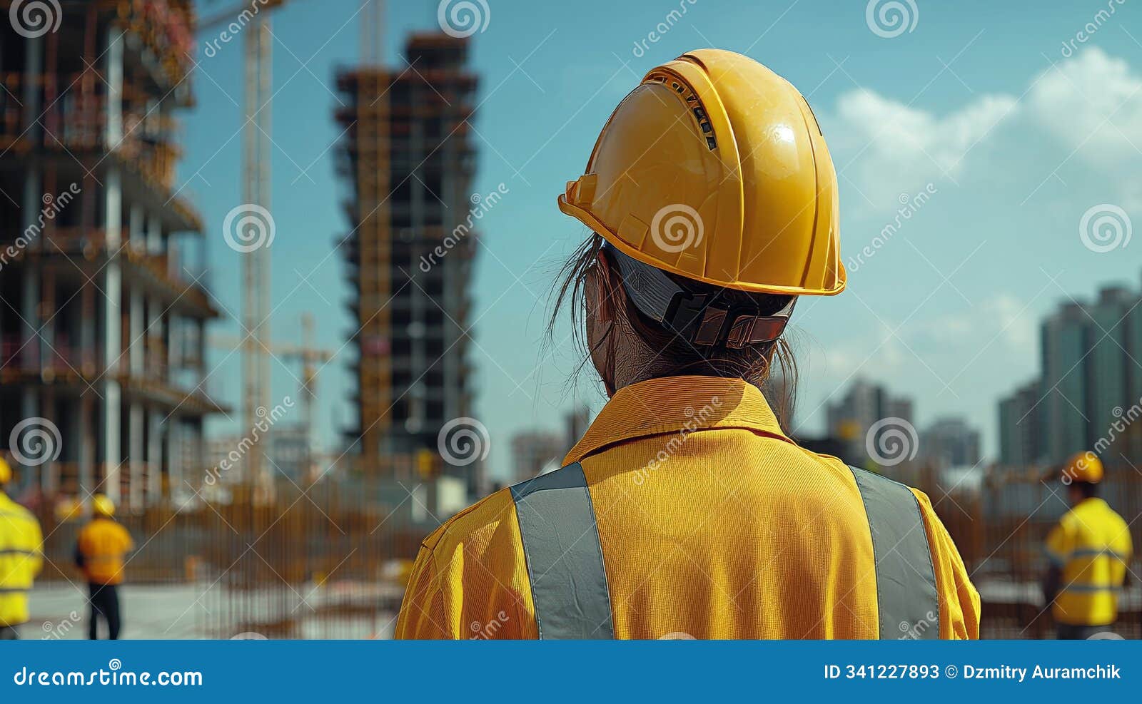 The Worker is a Safety Officer or Civil Engineer. the Room Has a Copy ...