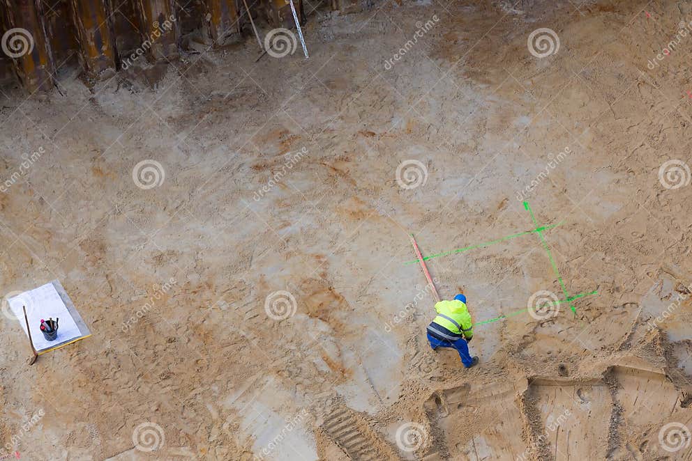 Construction_marking stock image. Image of metal, heavy - 209533495