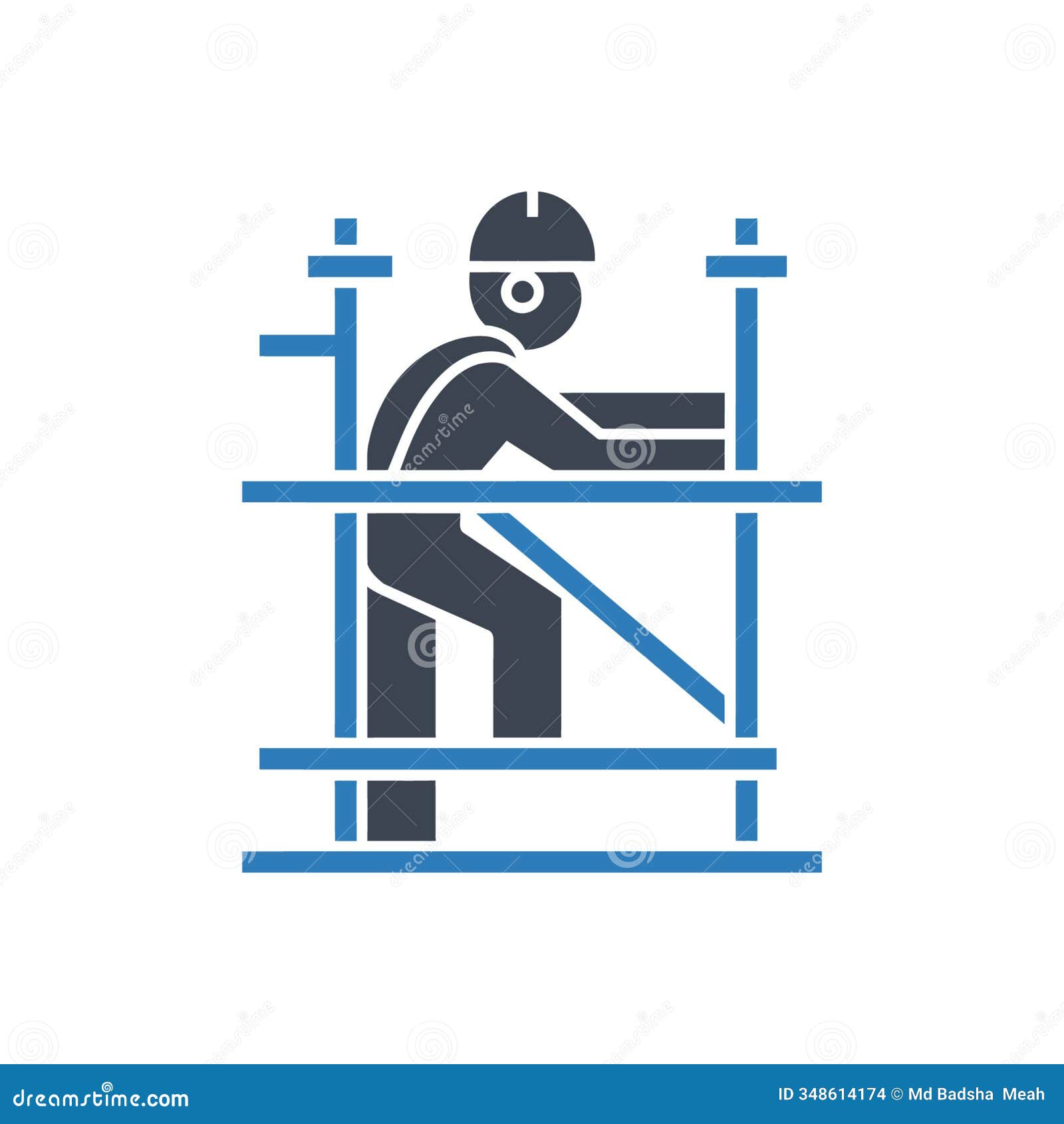 Scaffolding Icon Cartoon Vector | CartoonDealer.com #271556081
