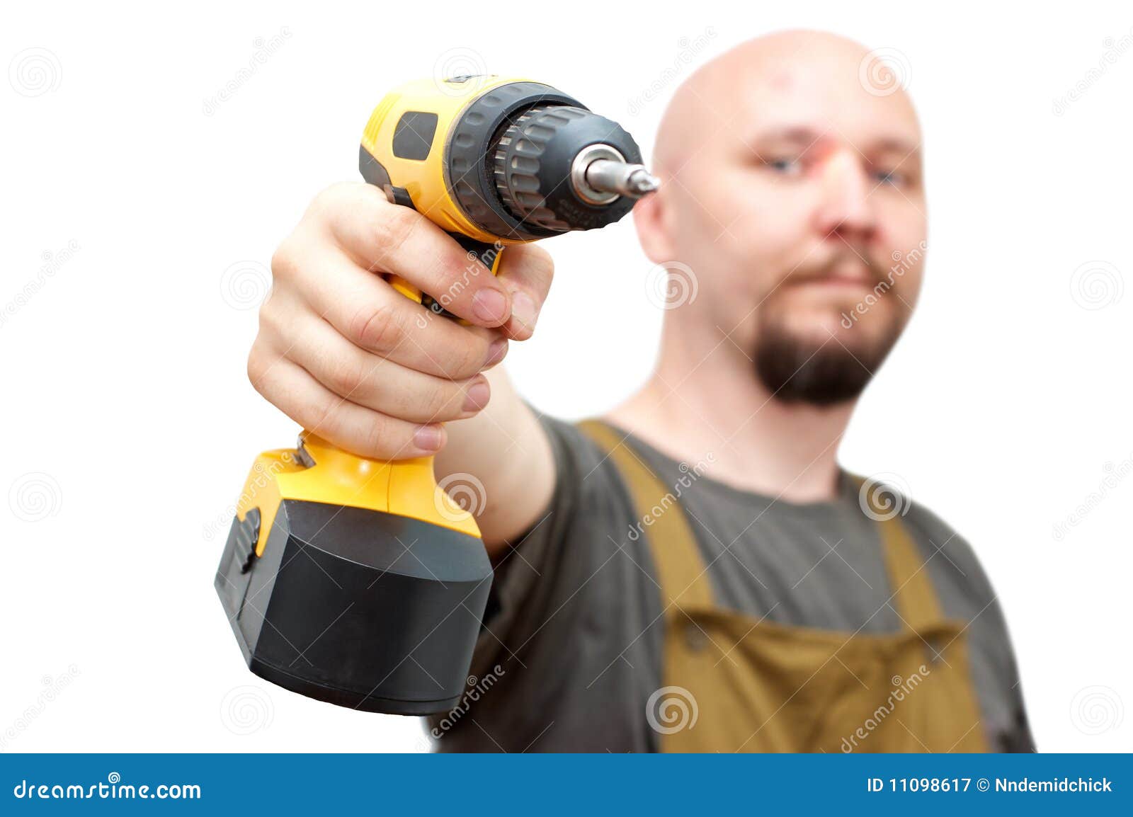 Worker with screwdriver stock image. Image of driver - 11098617
