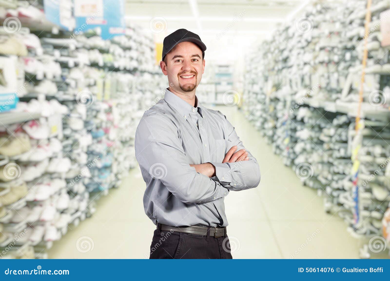 Worker in shop stock photo. Image of manual, caucasian - 50614076
