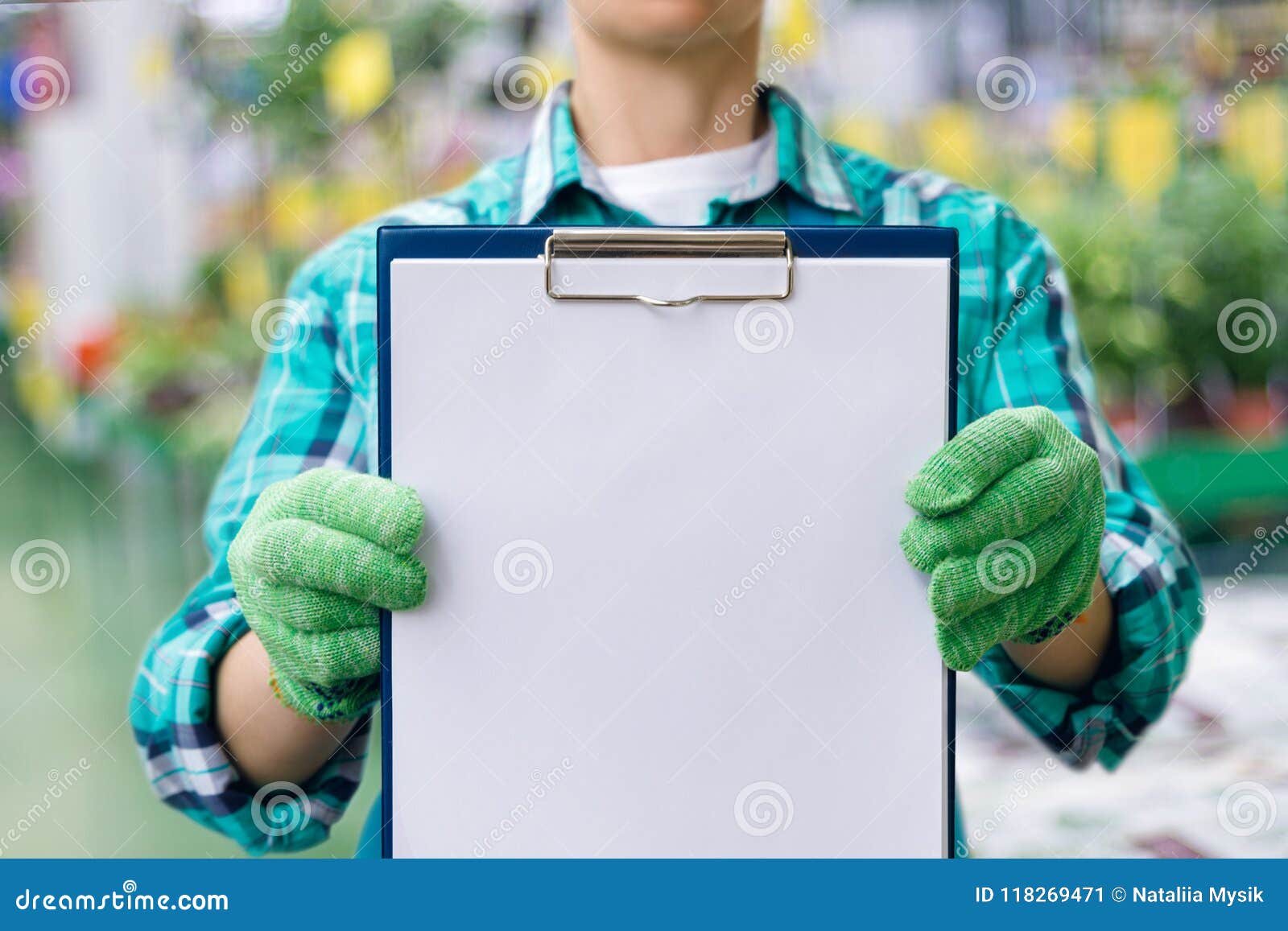 Worker shows check list . stock image. Image of inspector - 118269471