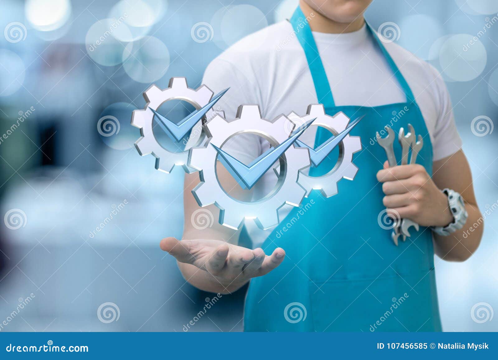 Worker Shows Completed Tasks . Stock Image - Image of consultation ...