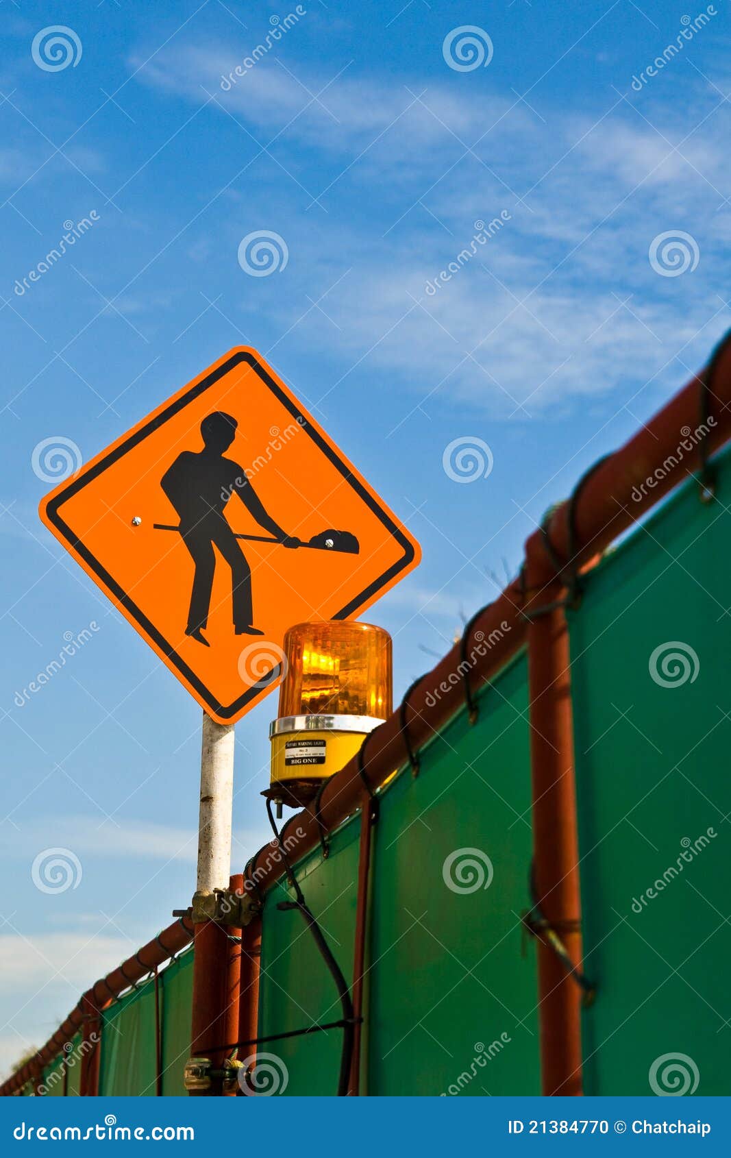 Worker sign stock illustration. Illustration of modern - 21384770