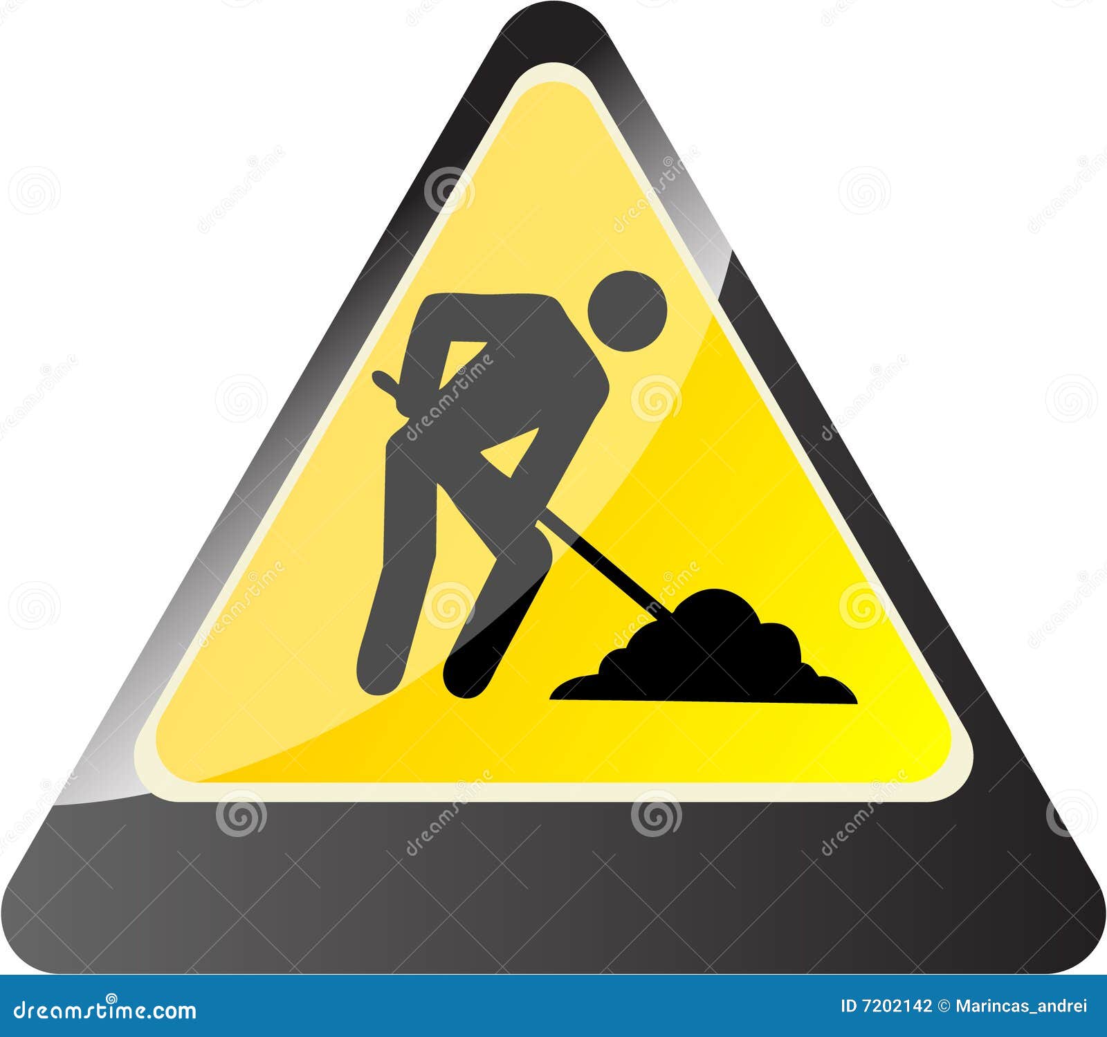 Worker sign stock vector. Illustration of shiny, theme - 7202142