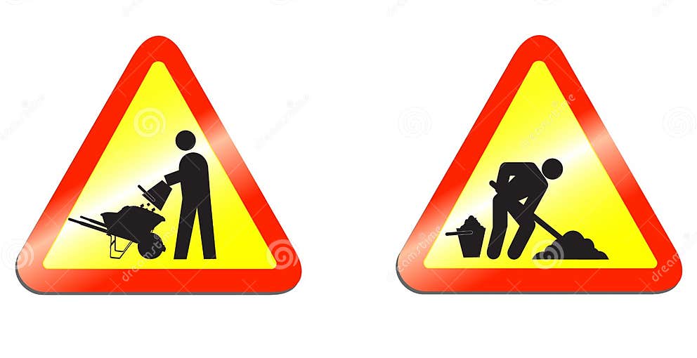 Worker signs stock vector. Illustration of symbol, restricted - 15769291