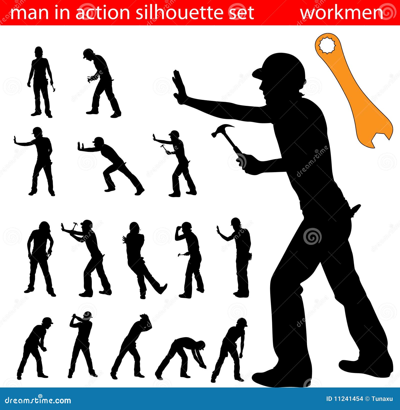 Worker Silhouette Vector