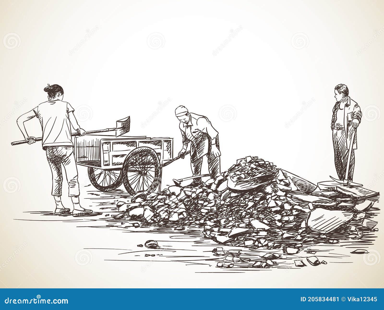 Shoveling Coal Stock Illustrations – 97 Shoveling Coal Stock ...