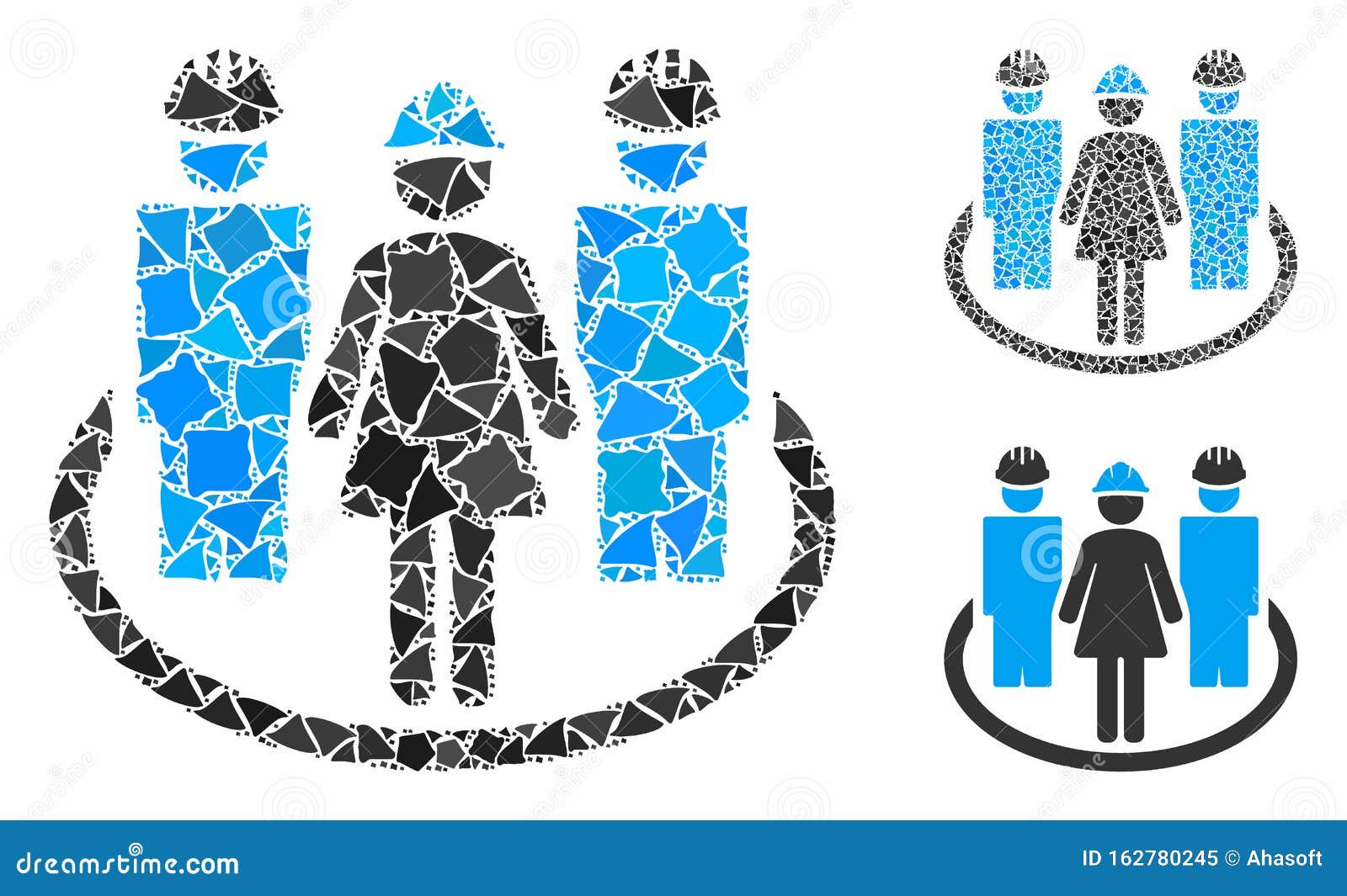 Inequal Social Isolation Icon Collage Royalty-Free Stock Photography ...