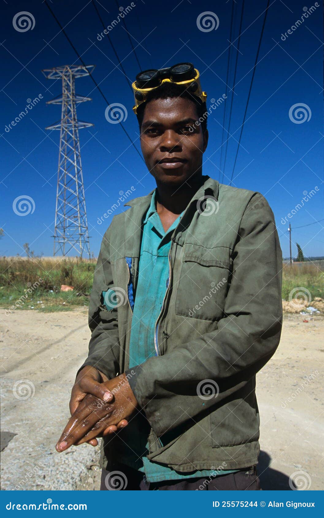 A worker in South Africa. editorial stock image. Image of portrait ...