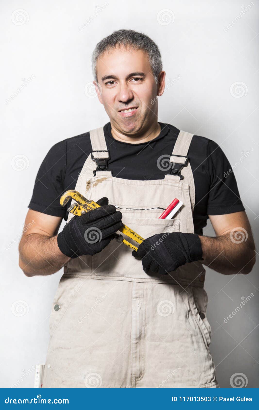 Engineer Constructor Looks Up And Sighs Royalty-Free Stock Photo ...