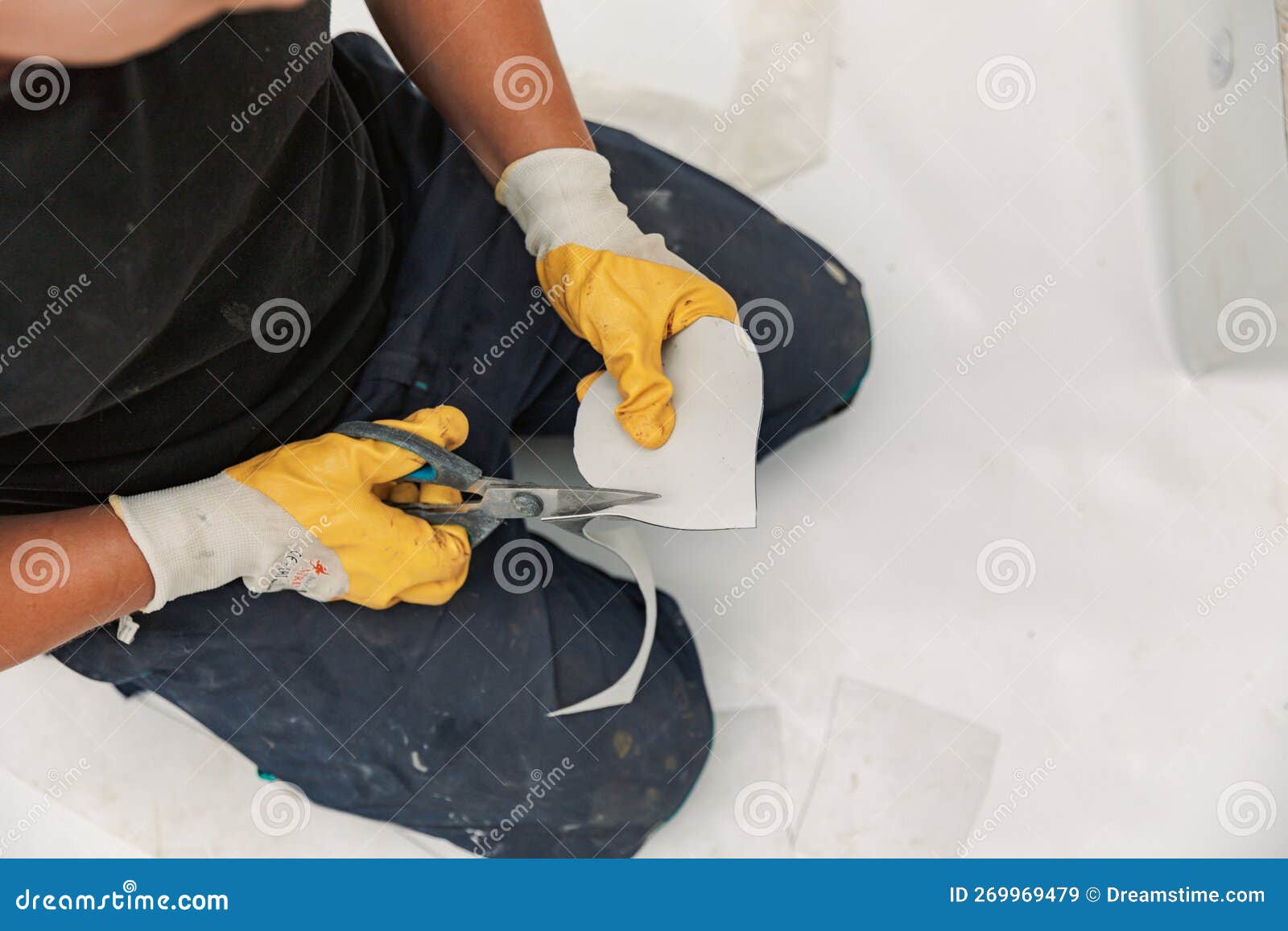 Worker Specialized in Mounting PVC Membranes, TPO in the Process of ...