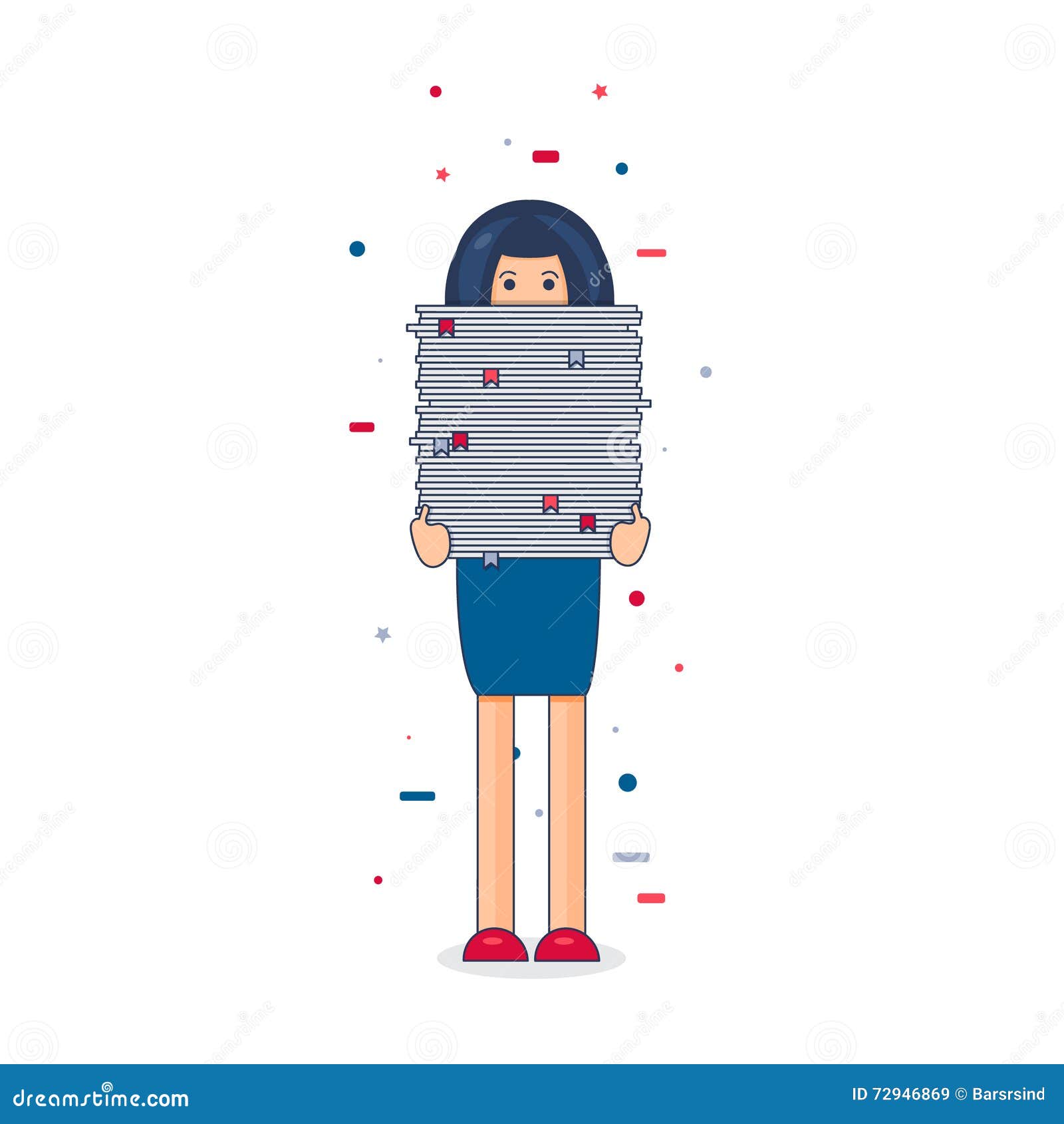 Unsteady Pile Of Cardboard Boxes Black And White 2D Line Cartoon Object ...