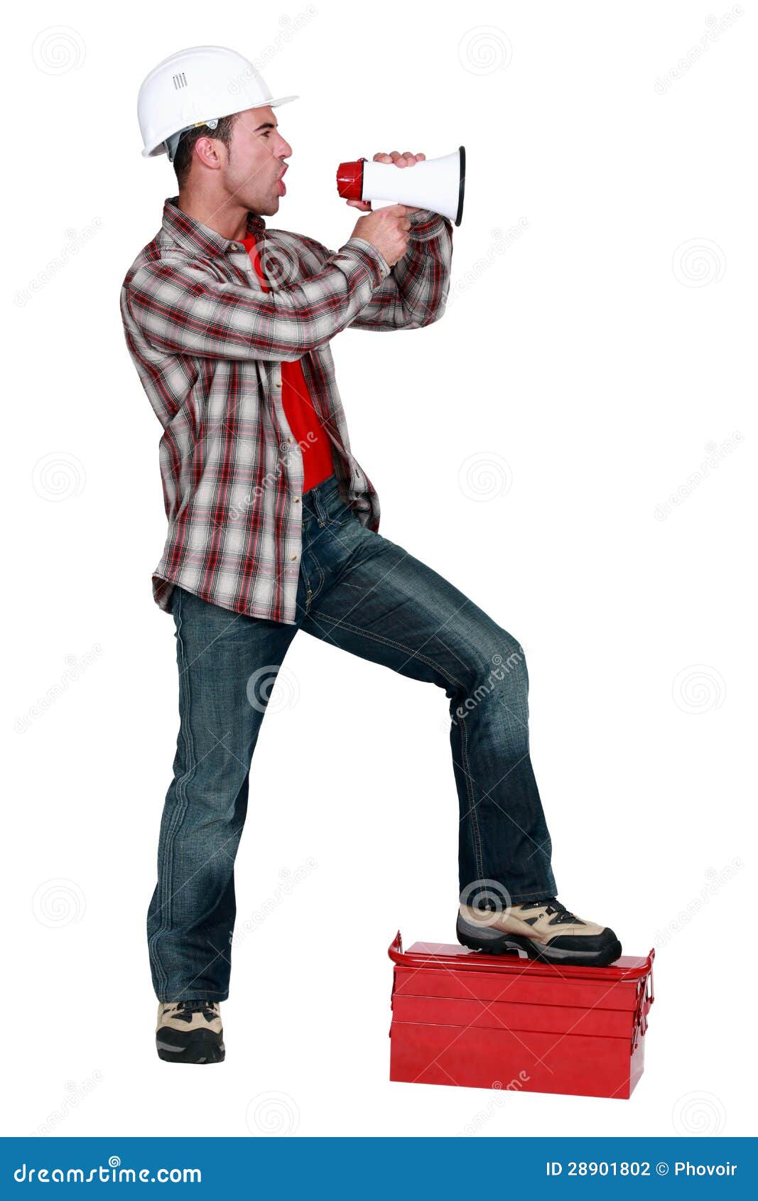 Worker on strike stock photo. Image of white, underpaid - 28901802