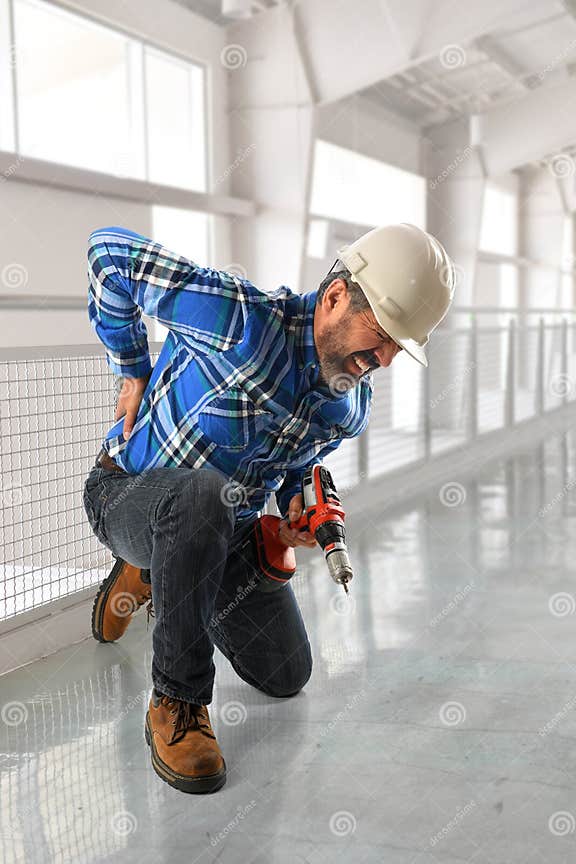 Worker Suffering Back Injury Stock Photo - Image of insurance, damage ...