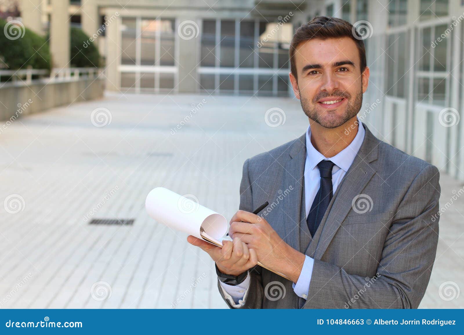 Worker Taking Notes during an Interview Stock Image - Image of hands ...