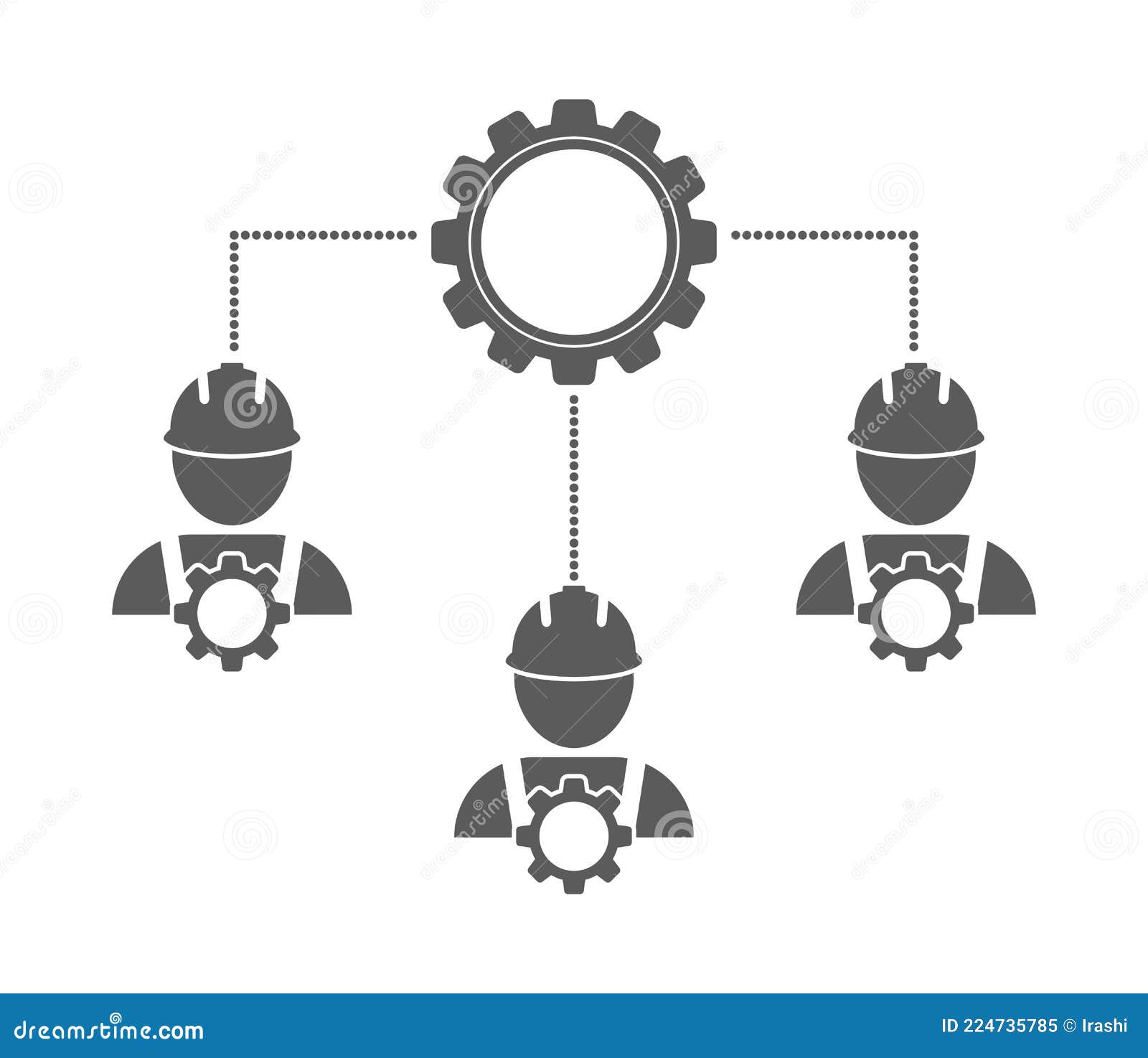 Group Worker Line Icons Collection. Facilitator, Leader, Communicator ...