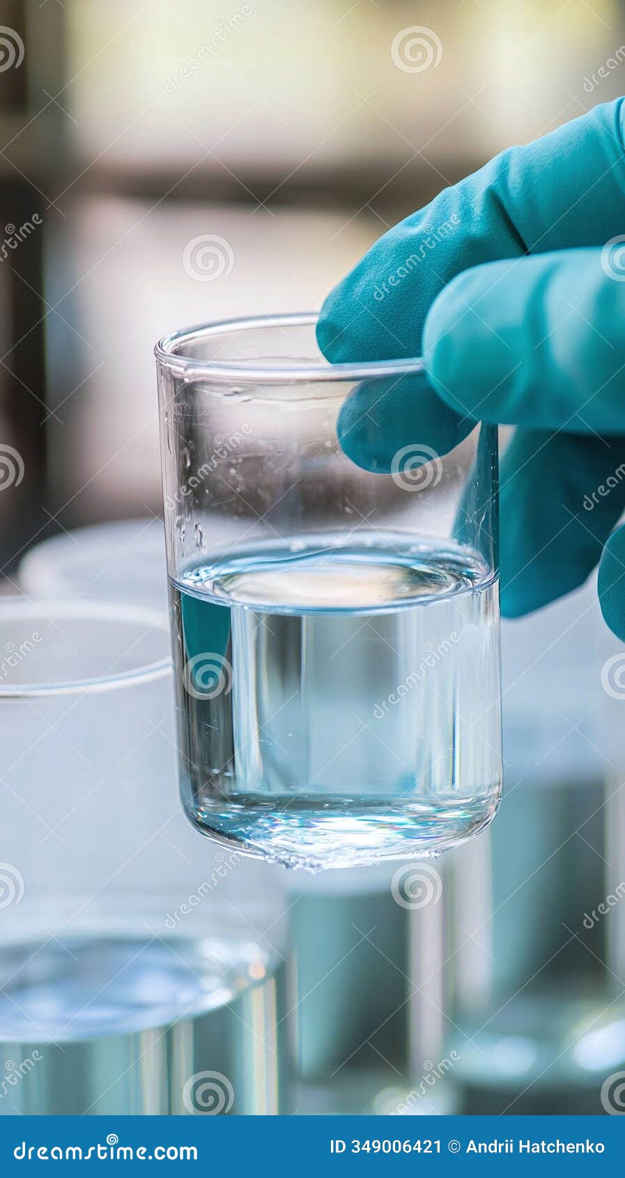 A Worker Testing the Quality of Drinking Water in a Laboratory. Stock ...