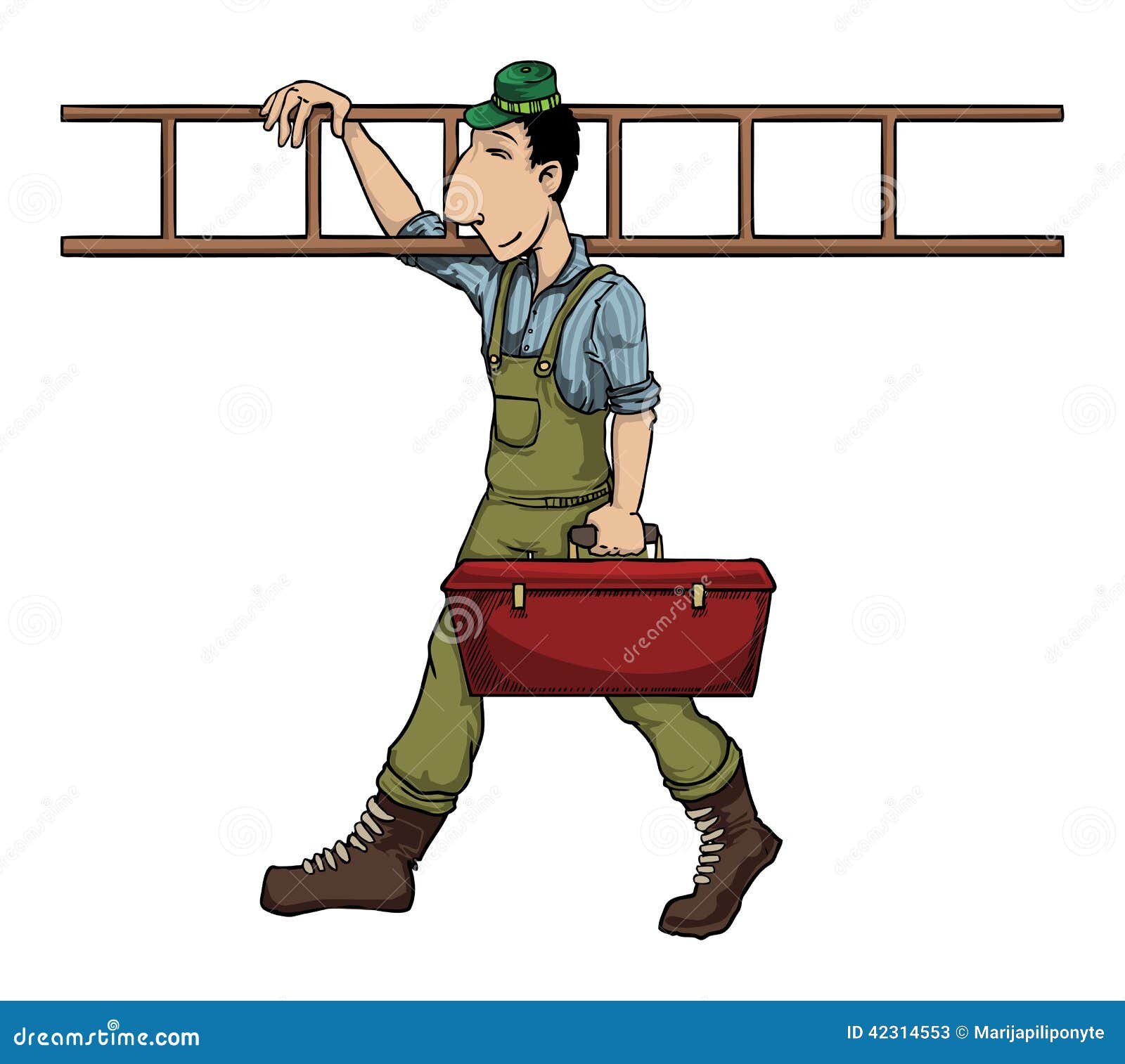 Worker stock illustration. Illustration of character - 42314553