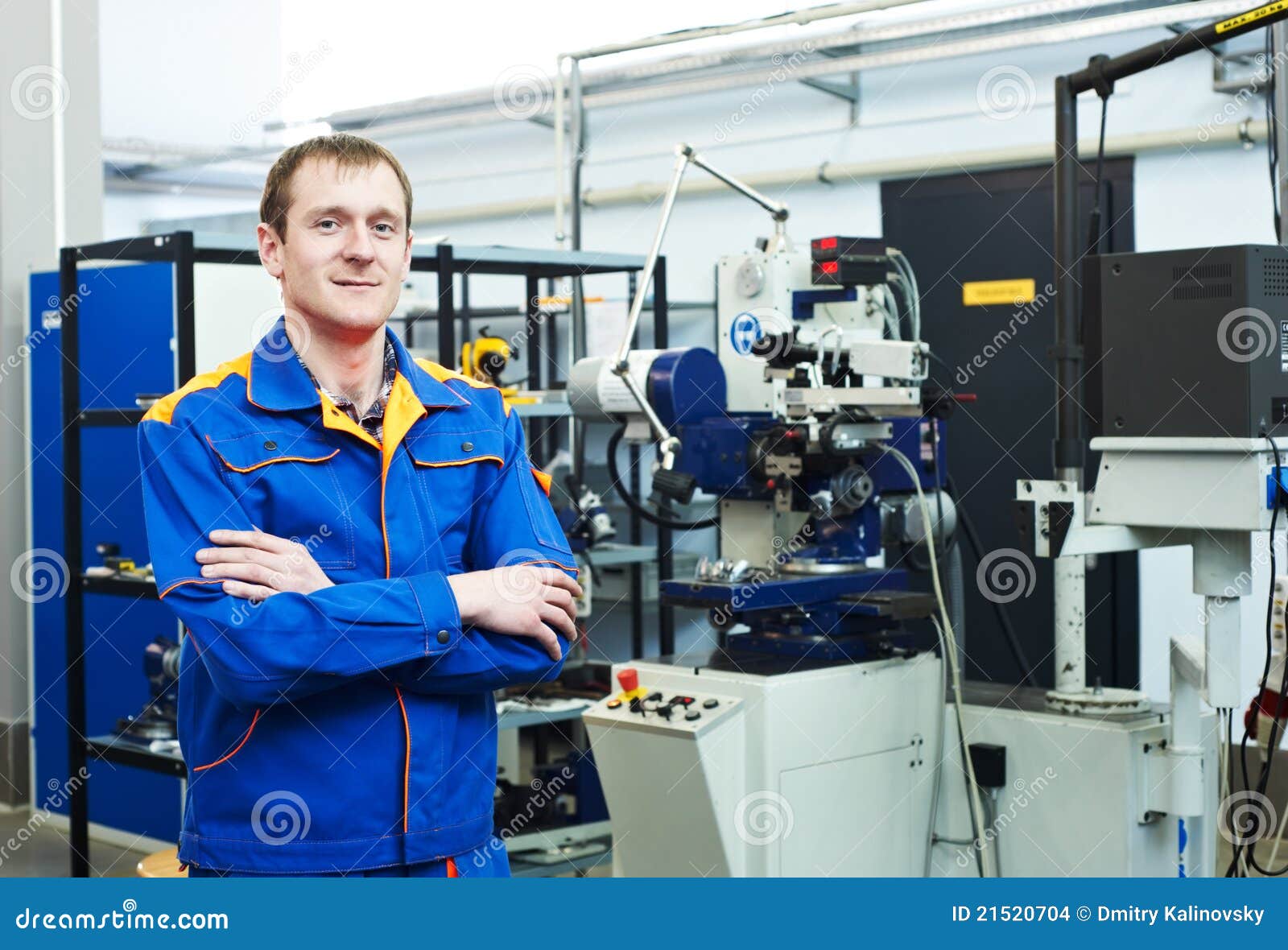 Worker at tool workshop stock photo. Image of instrumant - 21520704