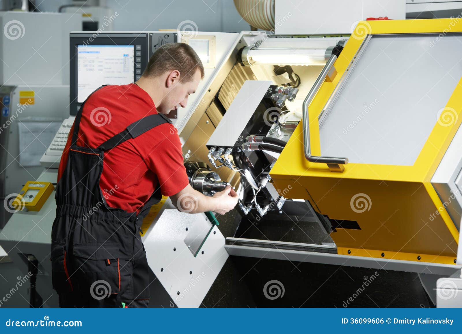 Worker at tool workshop stock photo. Image of automated - 36099606