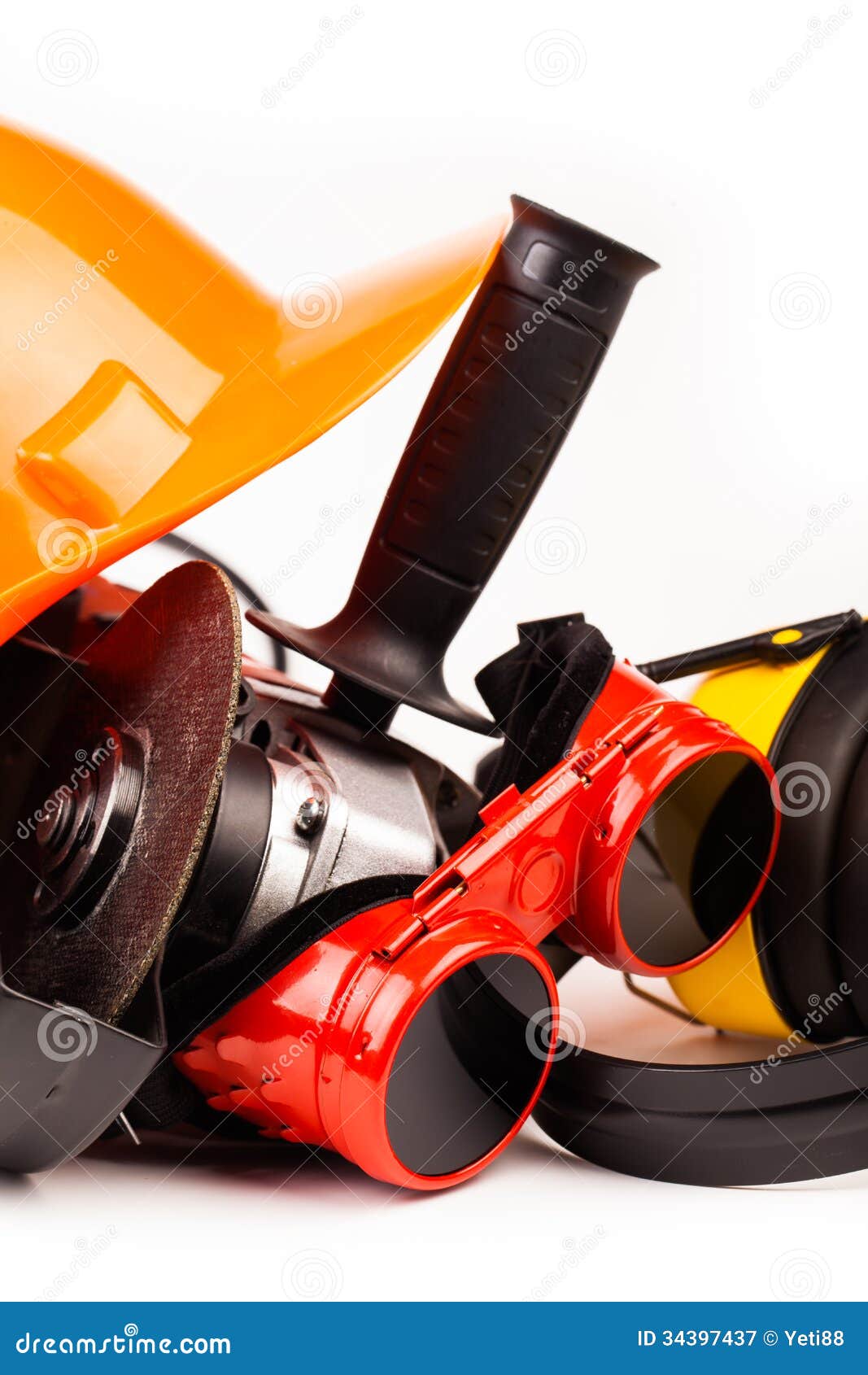 Worker Tools Isolated on White Stock Image - Image of labor, carpenter ...
