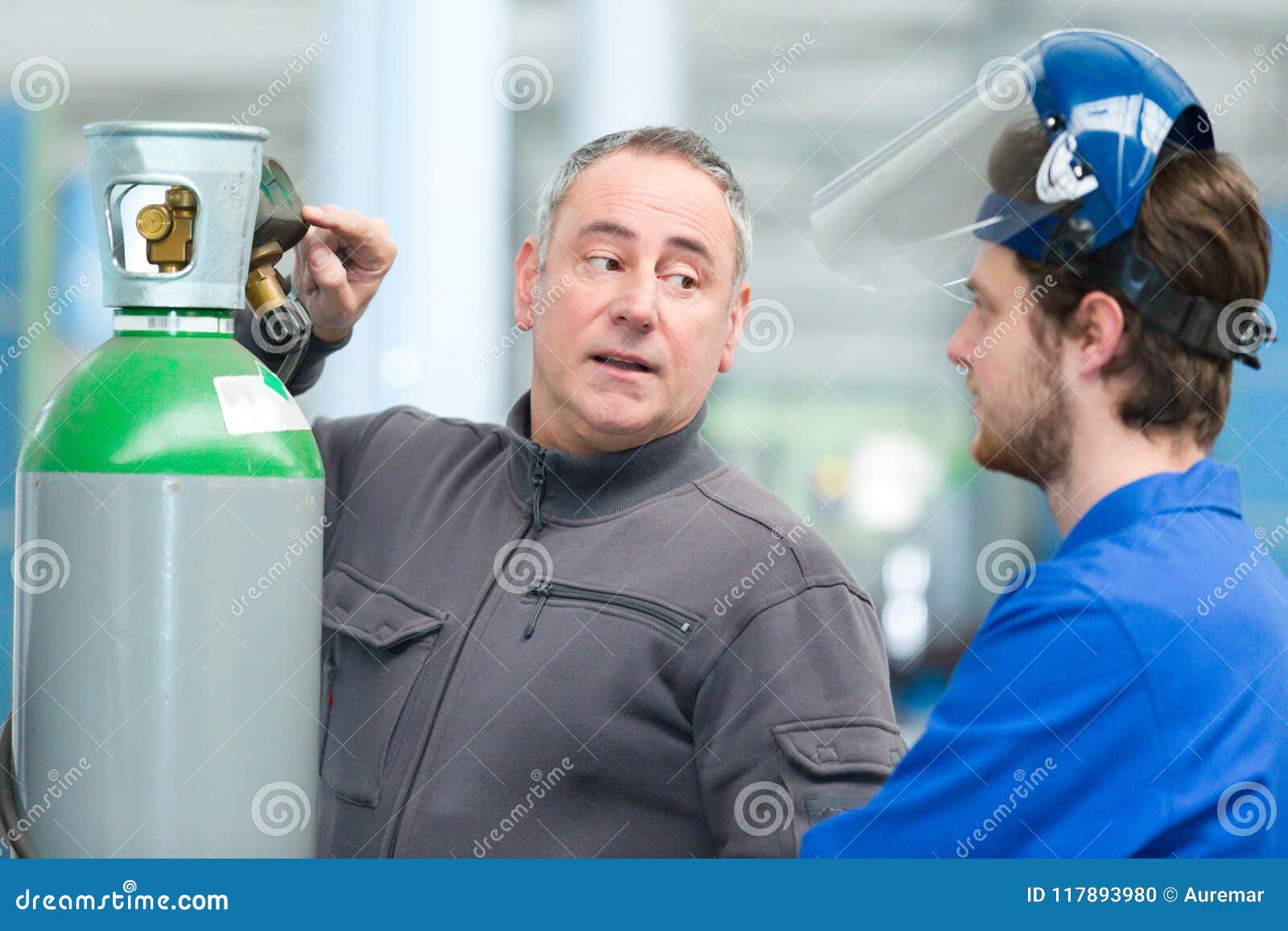 Worker Training Apprentice Worker Stock Photo - Image of instruction ...