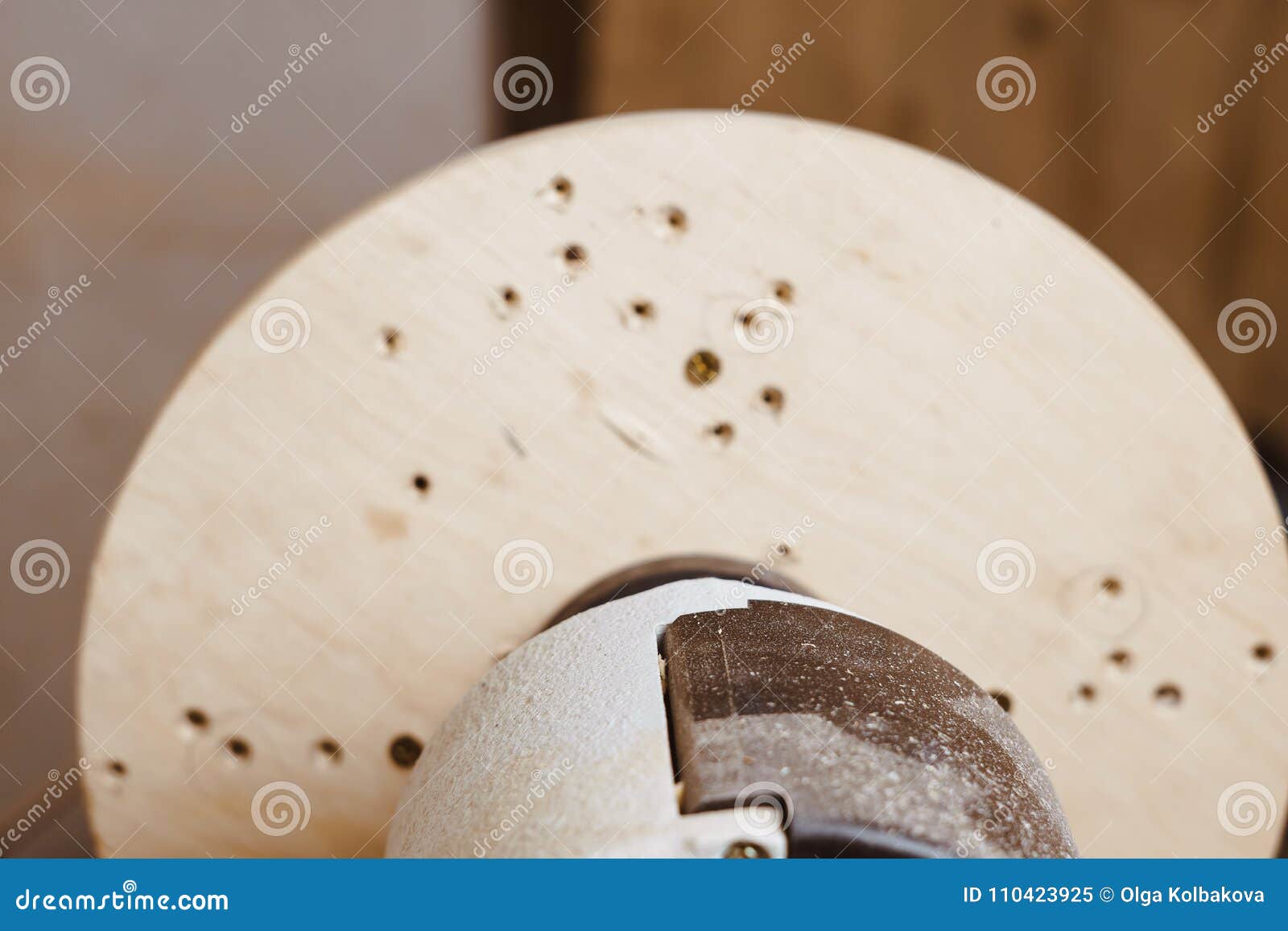 Lathe on a tree stock image. Image of craft, lumber - 110423925