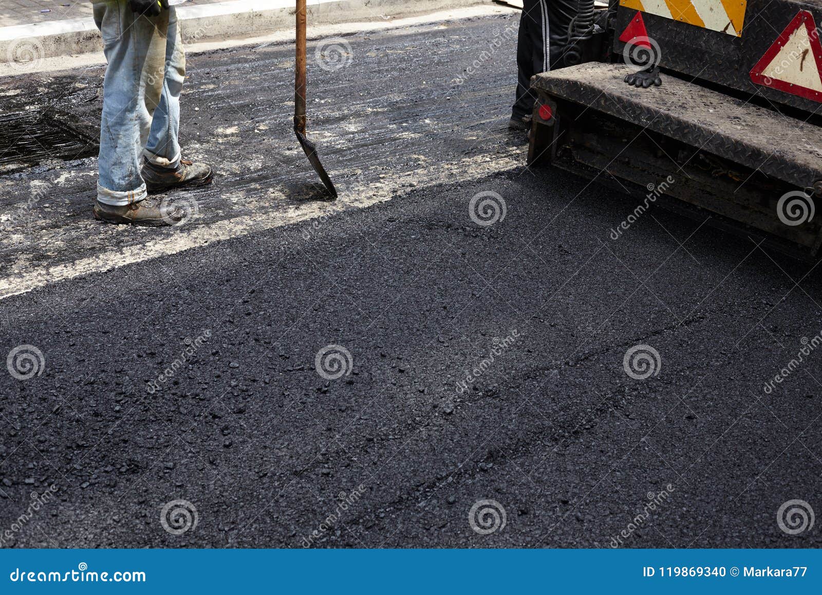 A Worker Using A Telescopic Forklift Raises A Load Of Bricks During ...