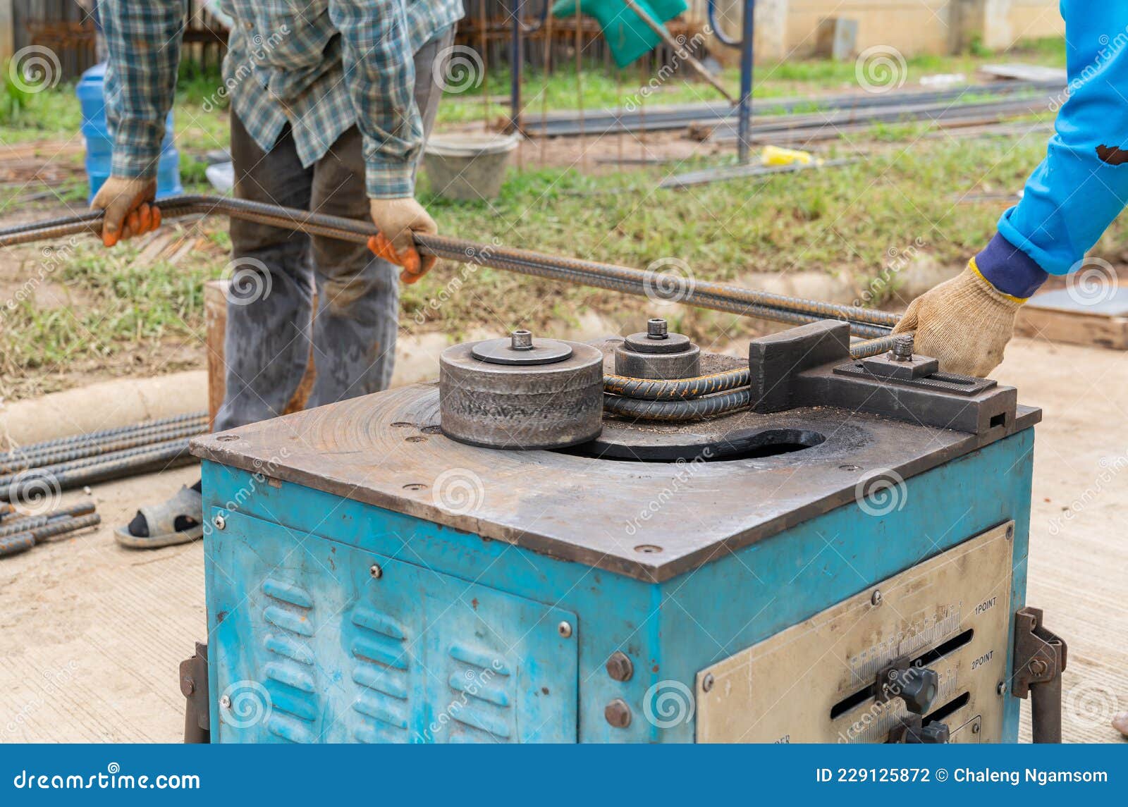 Steel Bending Machine For Manufacturing Process Royalty-Free Stock ...