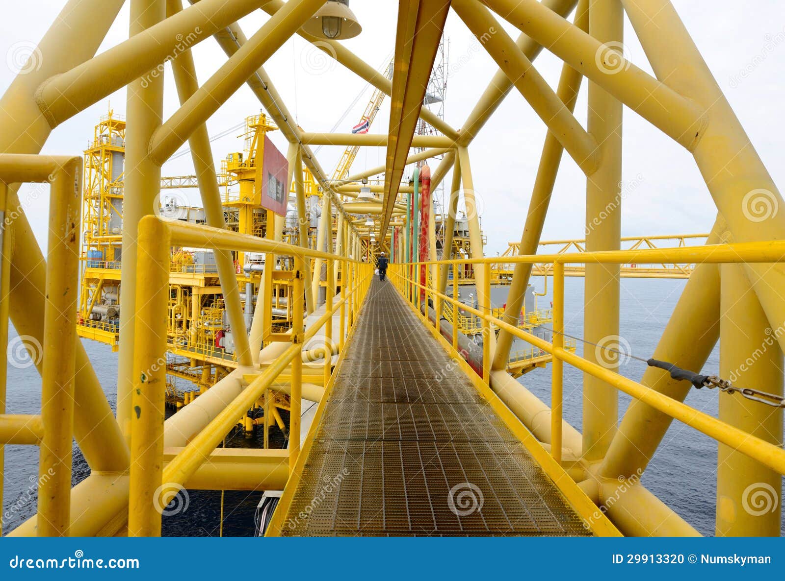 The offshore oil rig. stock photo. Image of petrol, drilling - 29913320