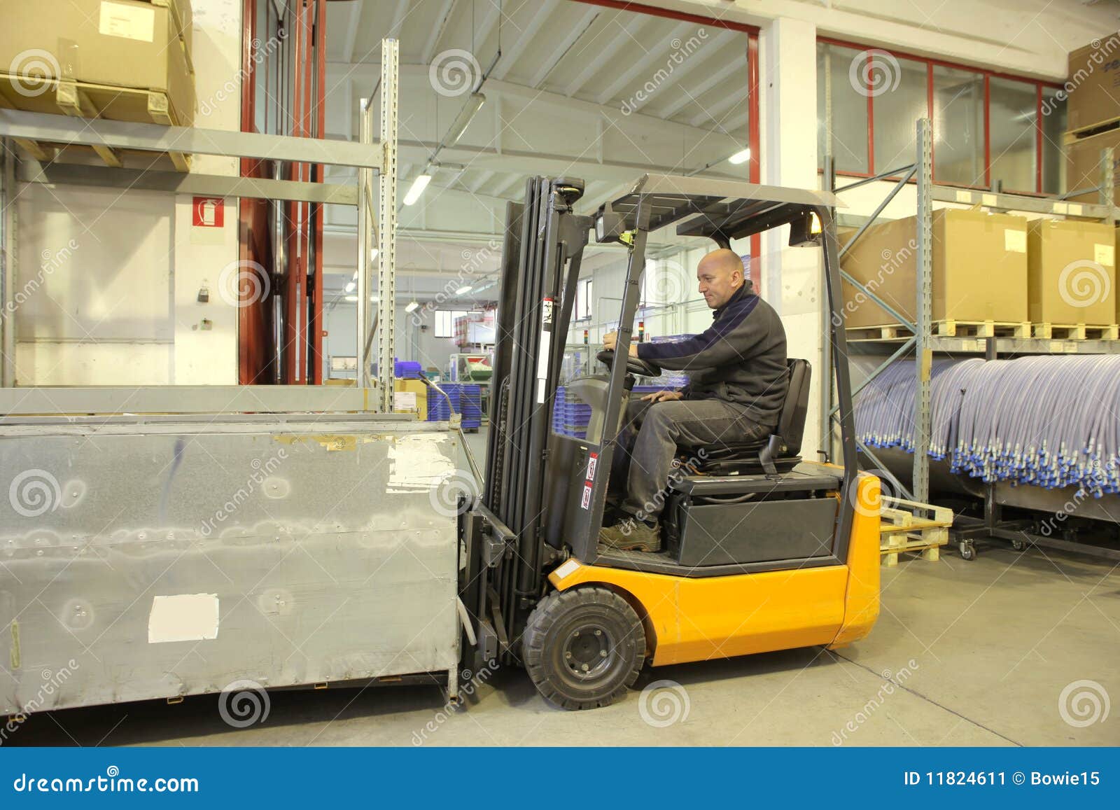 Worker in warehouse stock image. Image of professional - 11824611